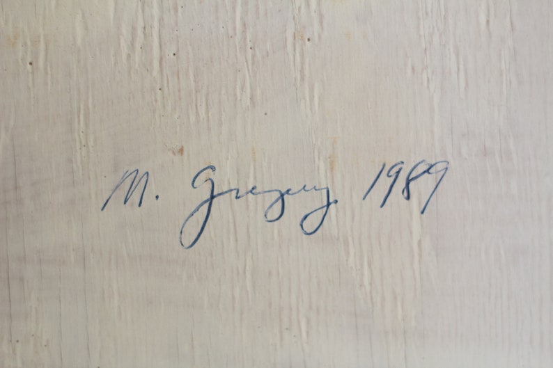 Michael Gregory embrace, 1989 Oil and Tar on Wood - Etsy