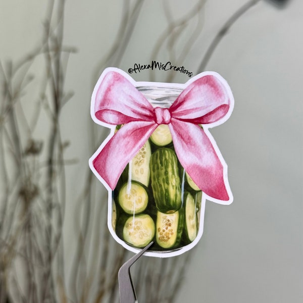 Coquette Pickle Stickers - Etsy