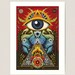 Occult Stoner Metal Art: Eye of the Triangle Digital Drawing - Etsy
