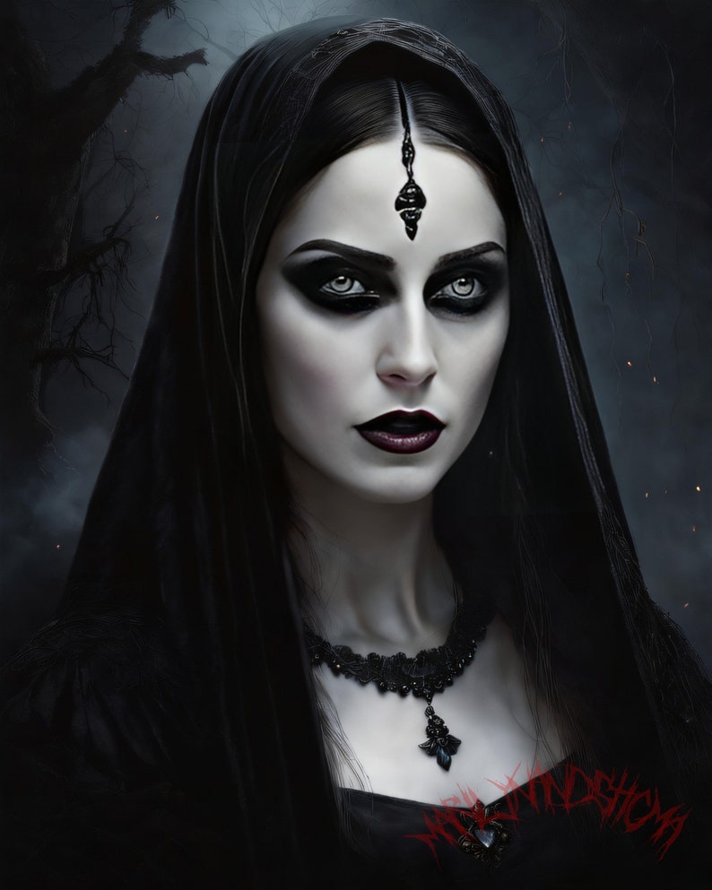Gothic Princess, Digital Download, Gothic Art, Dark Art, Victorian ...
