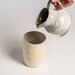 Handmade White Heart Milk Jug - Olena's Etched Ceramic Pitcher With ...