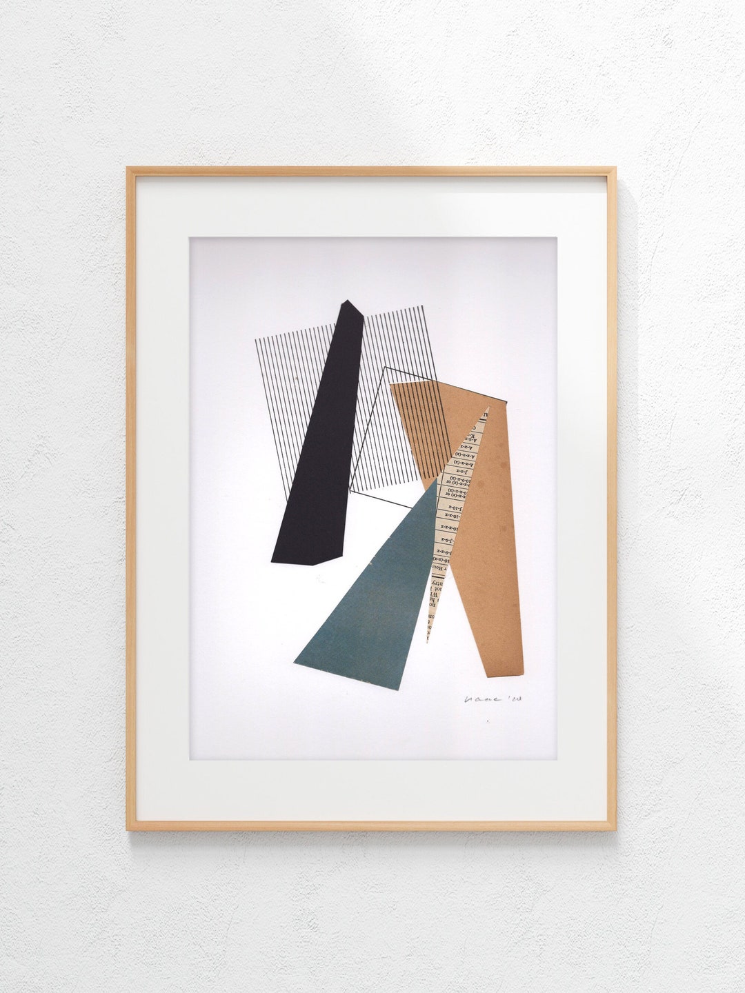 Composition #001 - Collage, Print on Paper - 11 X 14 Inches - Isaac ...