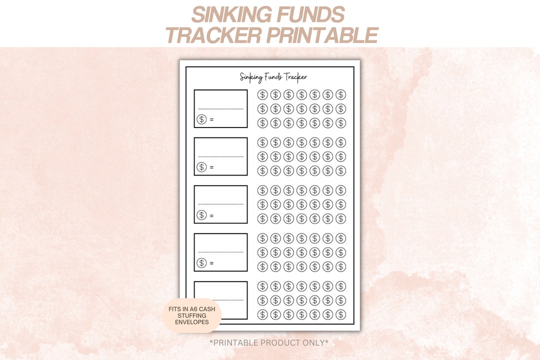 Sinking Funds Printable - Etsy