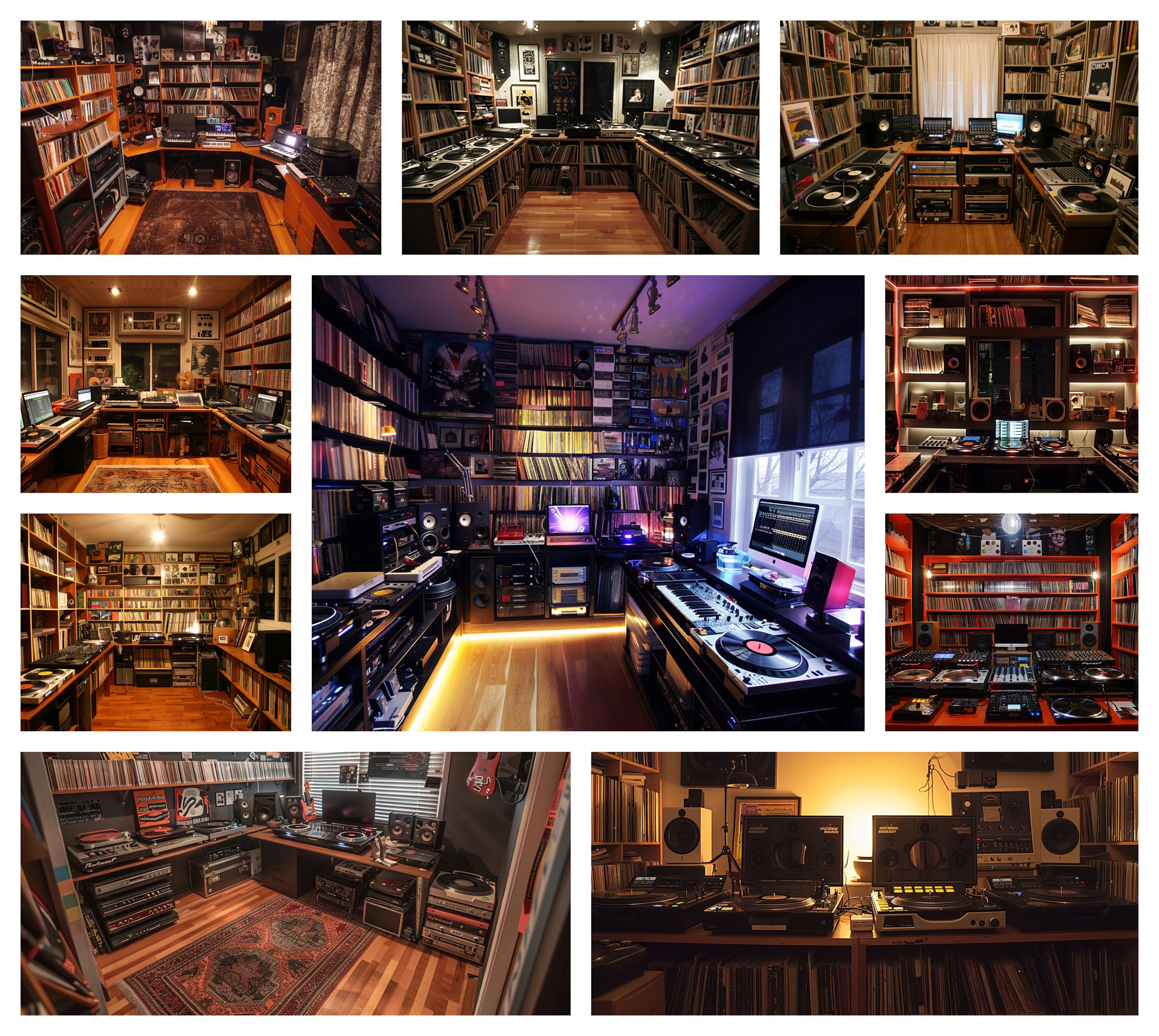 DJ Producer Studio Backdrops: High-res PNG/JPEG Downloads - Etsy