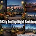 Midnight City Rooftop Night Backdrop, Digital Fine Art Photography ...