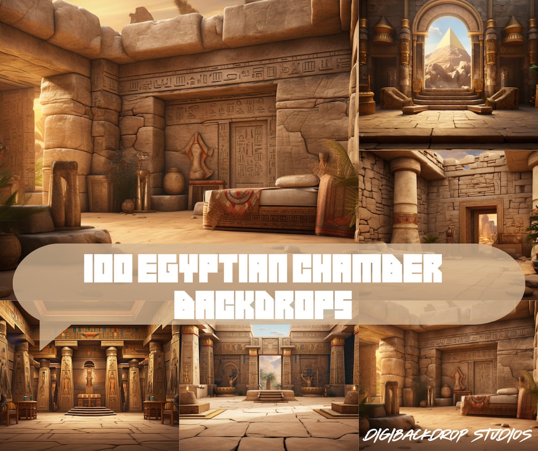 Egyptian Royal Chamber Backdrops: Pharaoh Pyramid PNG/JPG (digital ...
