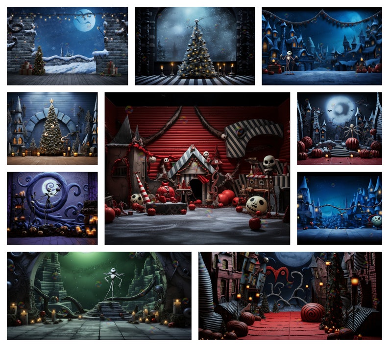 Digital Background for Fine Art Photography Photoshop Nightmare Before ...