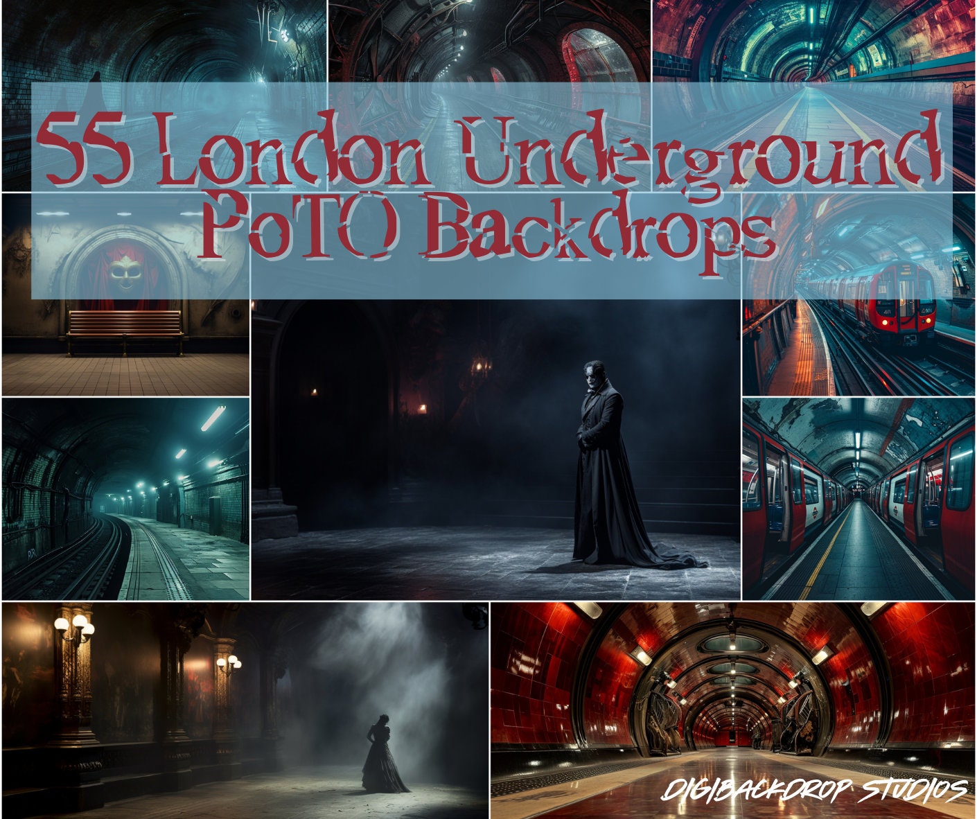 Digital Backdrop Studio Backdrops Photoshop Fine Art London Underground ...