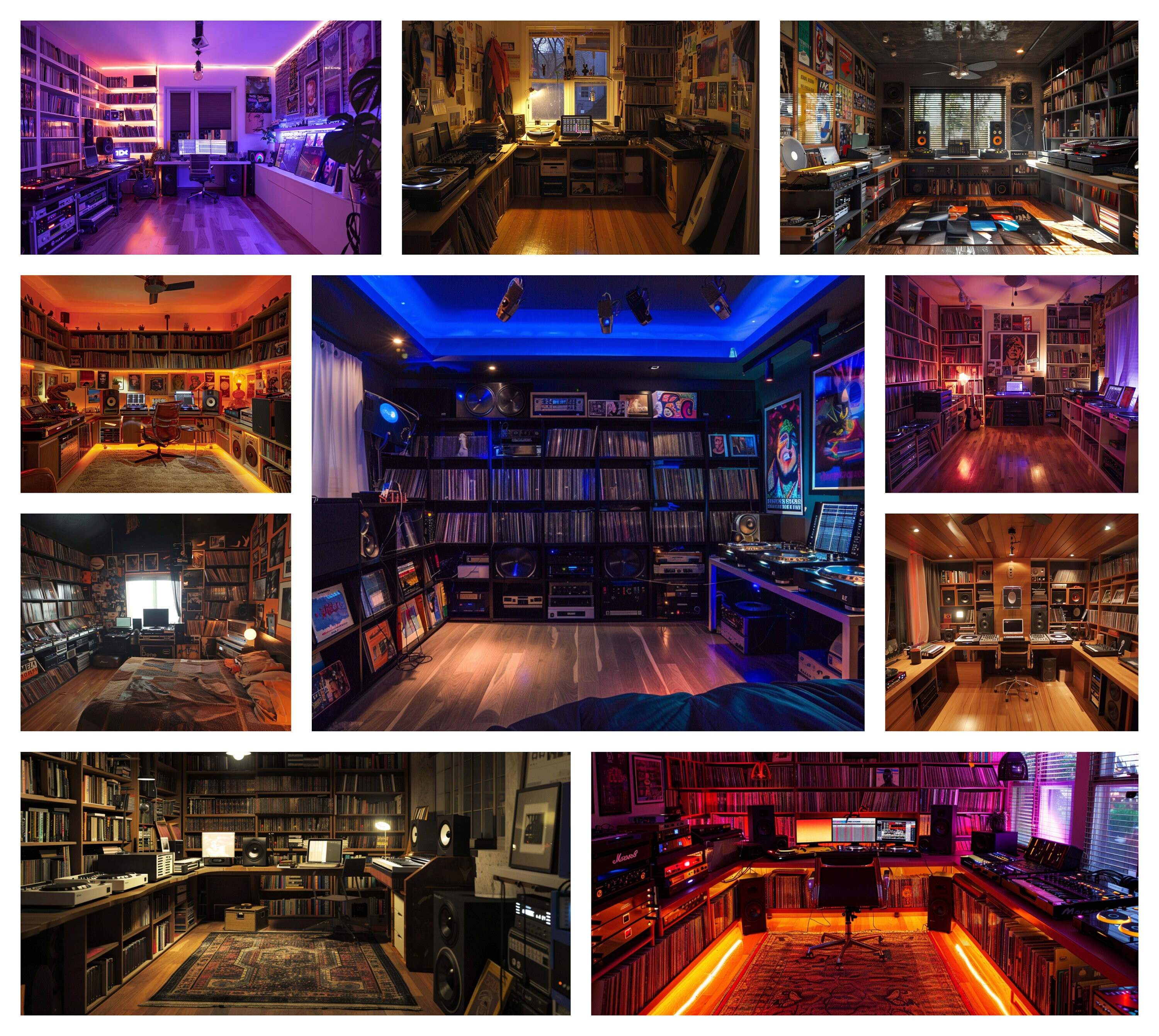 DJ Producer Studio Backdrops: High-res PNG/JPEG Downloads - Etsy