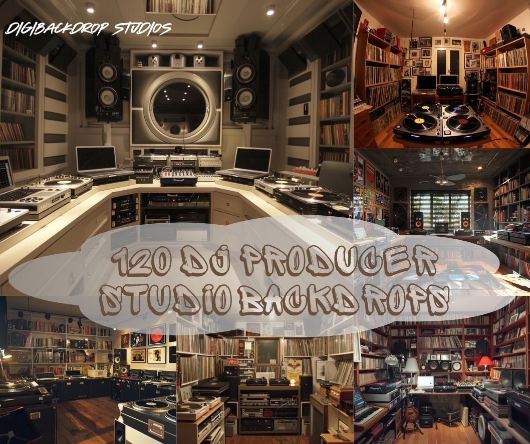 DJ Producer Studio Backdrops: High-res PNG/JPEG Downloads - Etsy