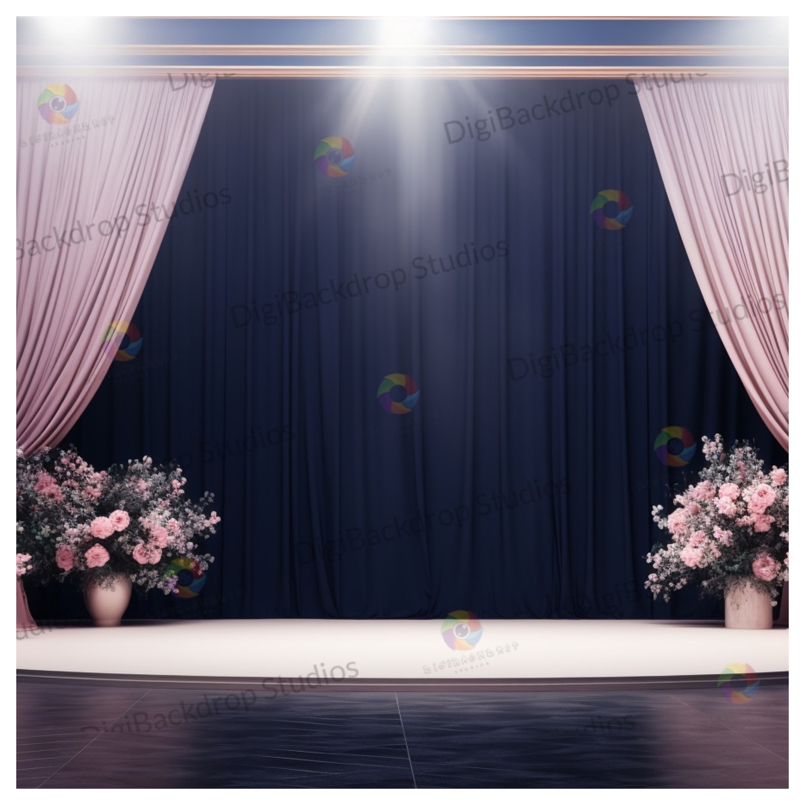 Wedding Backdrop: 25 HD Elegant Curtain Overlays (digital Download) - Etsy