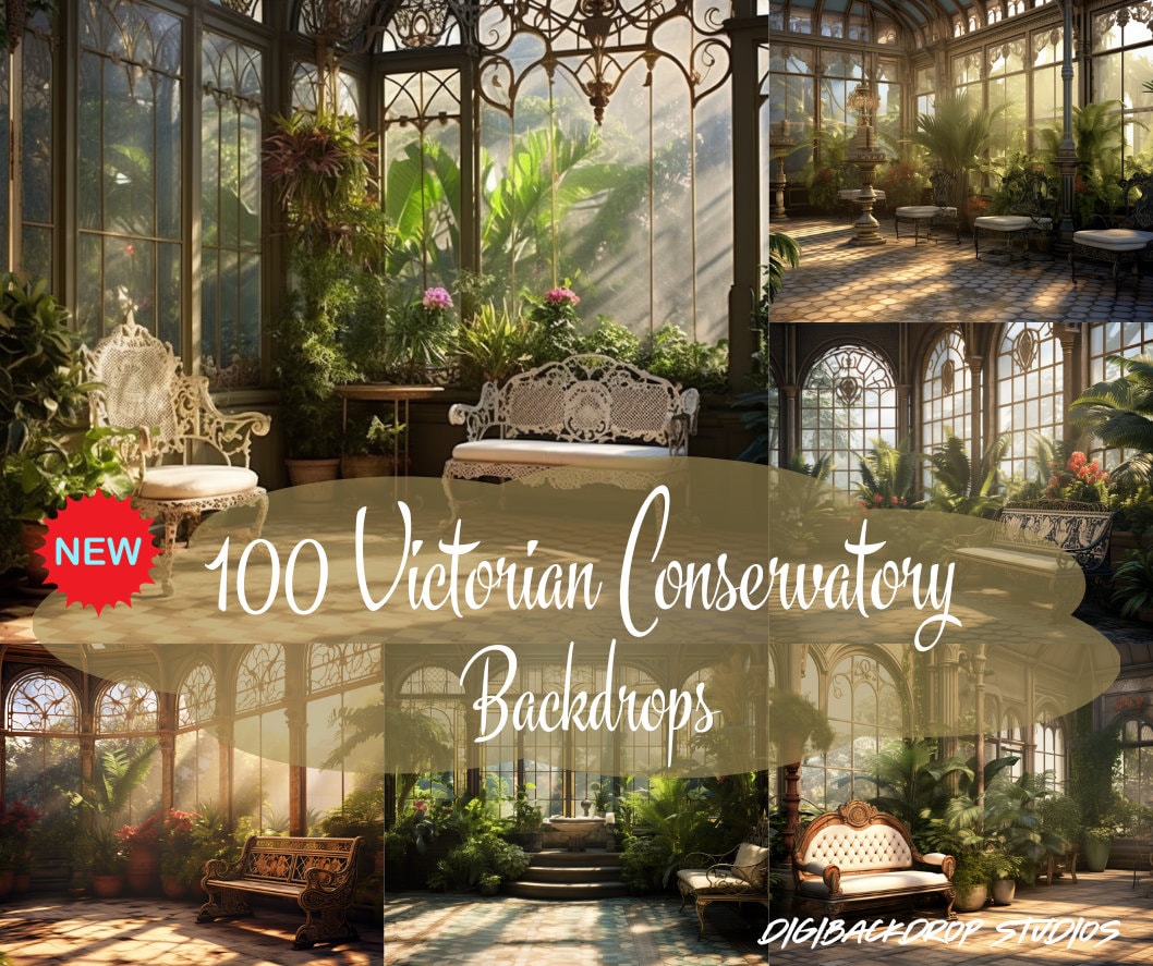Digital Background Fine Art Photography Victorian Conservatory ...