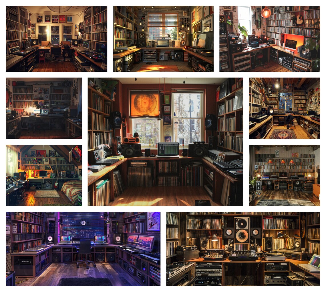 DJ Producer Studio Backdrops: High-res PNG/JPEG Downloads - Etsy