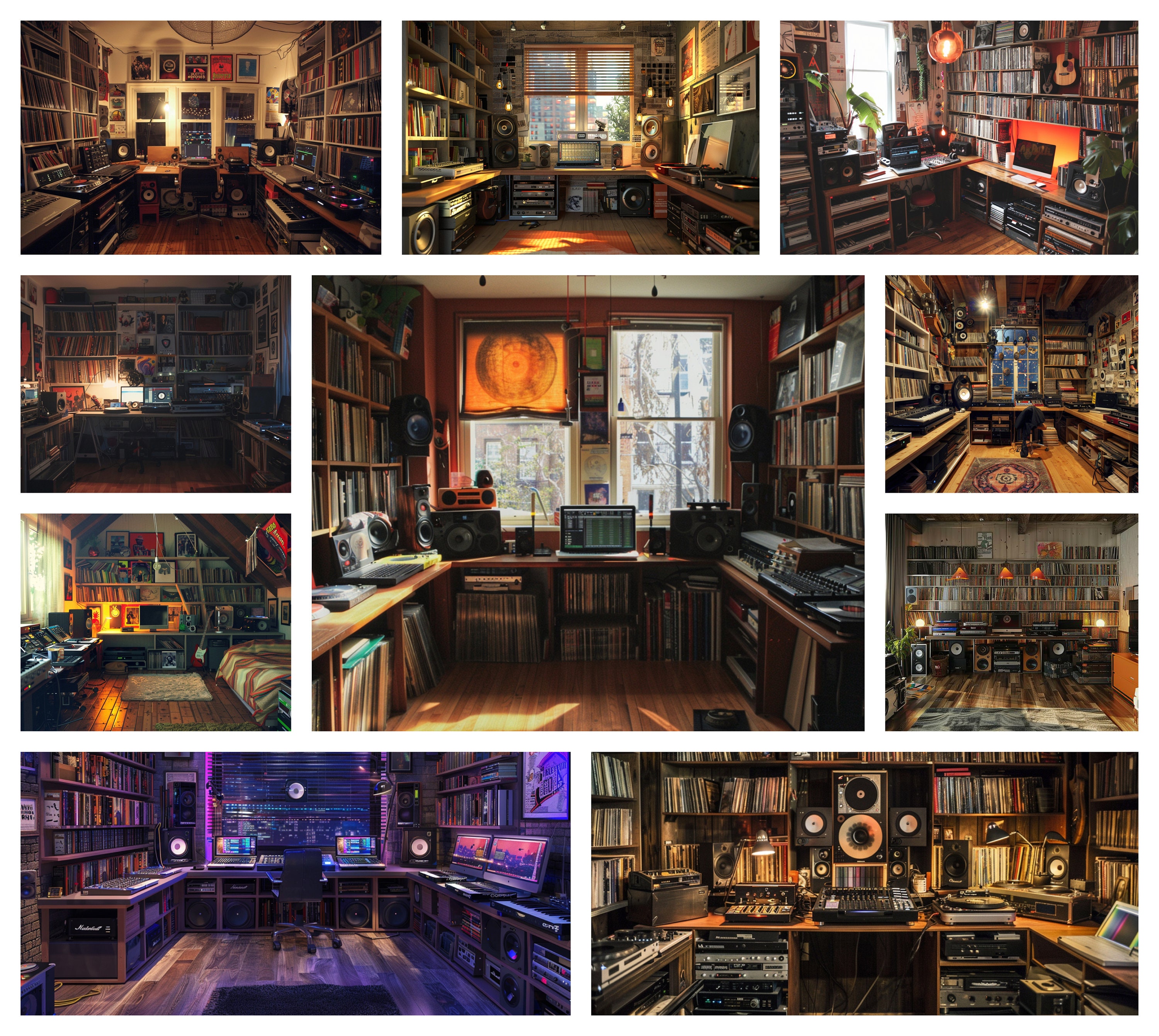 DJ Producer Studio Backdrops: High-res PNG/JPEG Downloads - Etsy