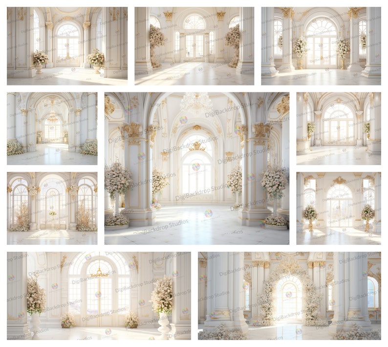 Royal Palace Wedding Digital Backdrop: High-res PNG/JPG (canva ...