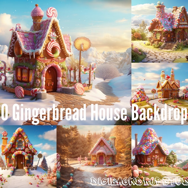 Gingerbread Backdrop - Etsy