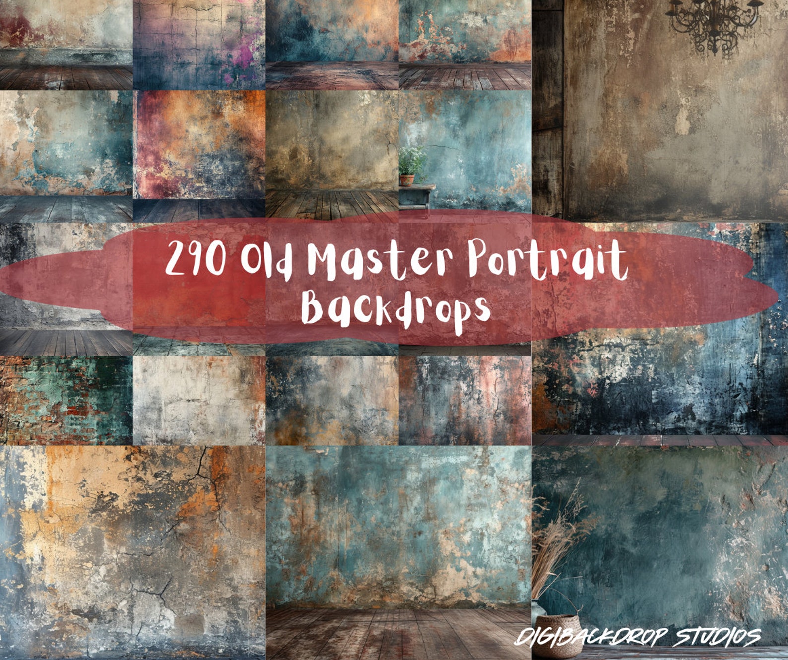 Old Master Portrait Backdrops: Fine Art Textures (290+ Digital ...