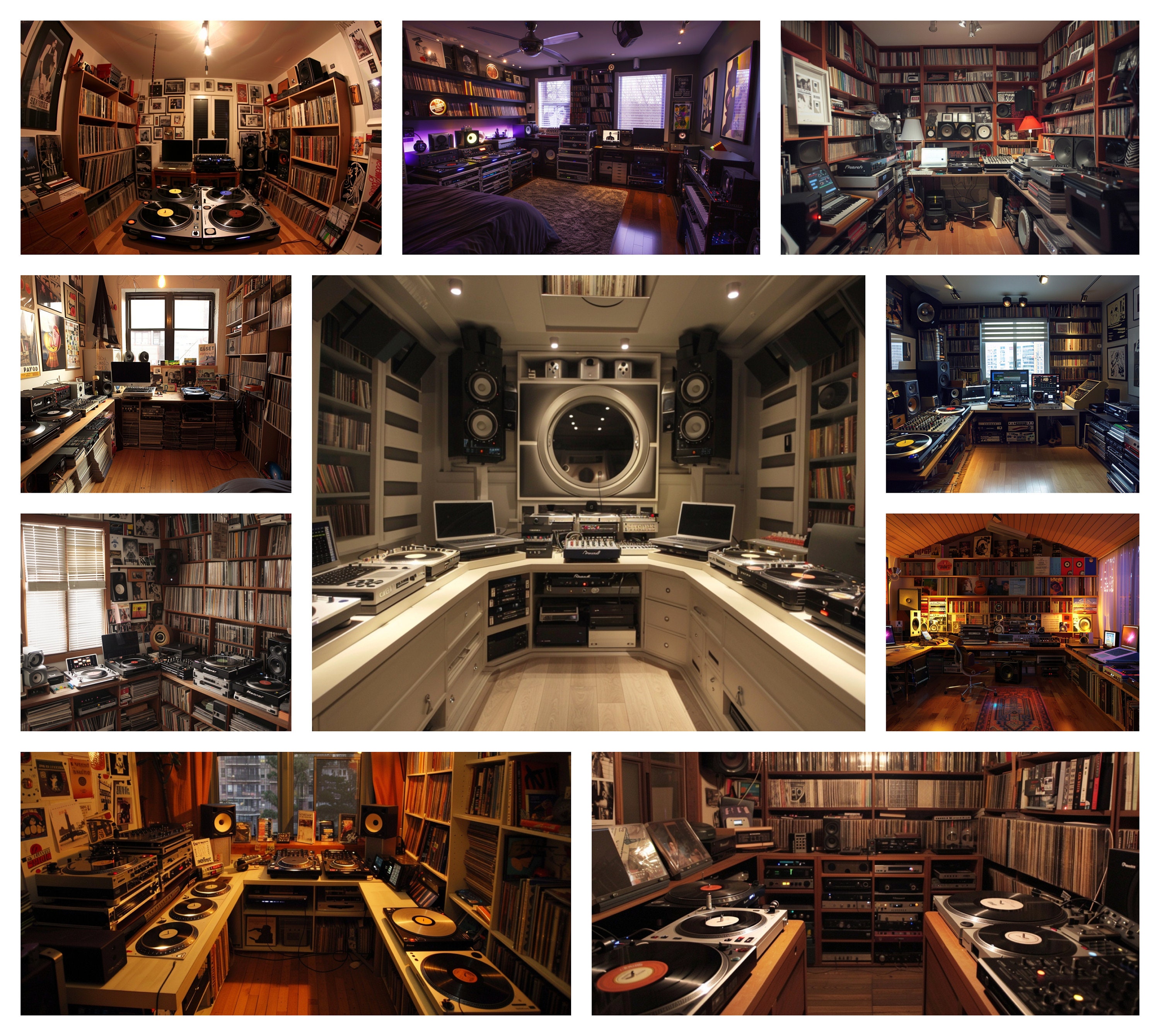 DJ Producer Studio Backdrops: High-res PNG/JPEG Downloads - Etsy