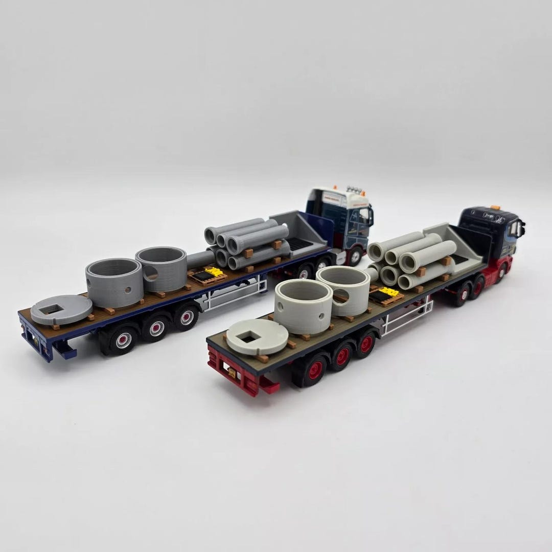 OO Gauge Precast Outlet With Pipes Truck Load/diorama 1/76 Scale - Etsy