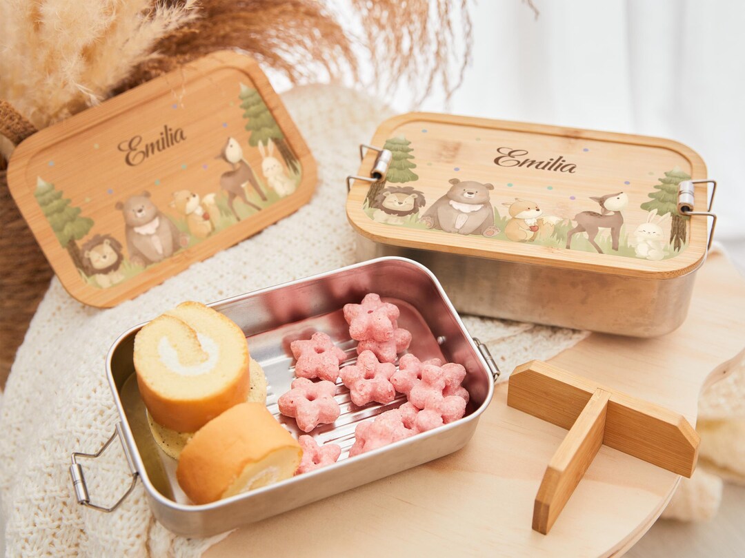 Personalized Lunch Box Children, Wooden Children's Lunch Box ...