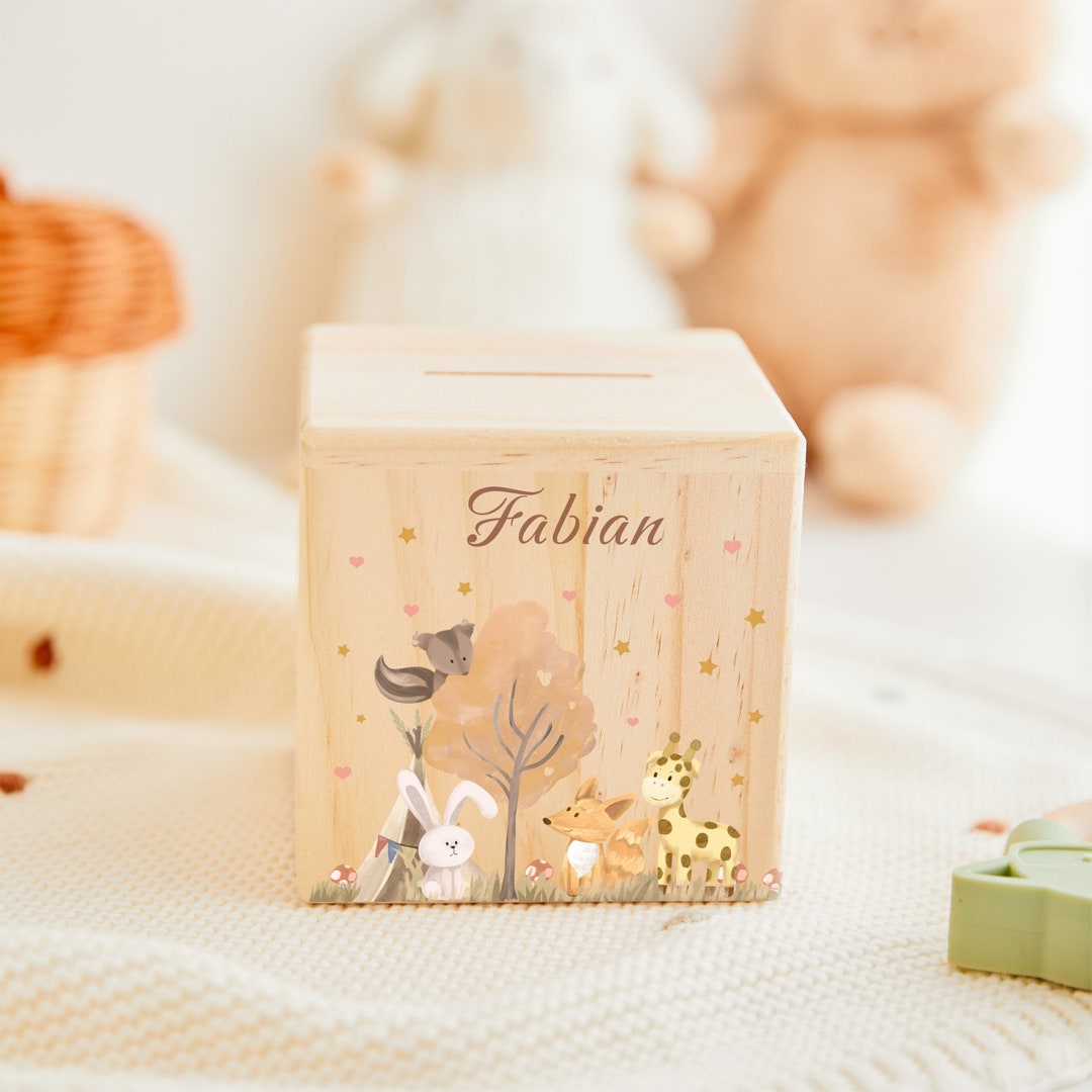 Money Box for Kids Personalized With Autumn, Children's Savings Bank ...