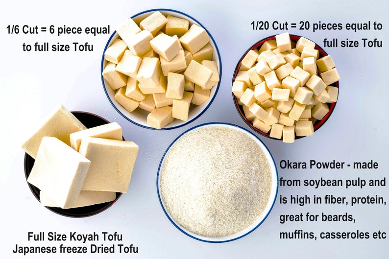 Okara Powder 1.1lbs, High Protein, Fiber Tofu Based Flour, Gluten-free Low Carbs Perfect for ...