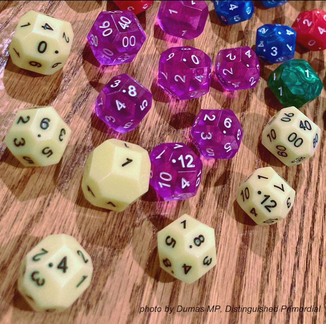 A Better Set of Polyhedral Dice for Your TTRPG! - Season 0 White ...