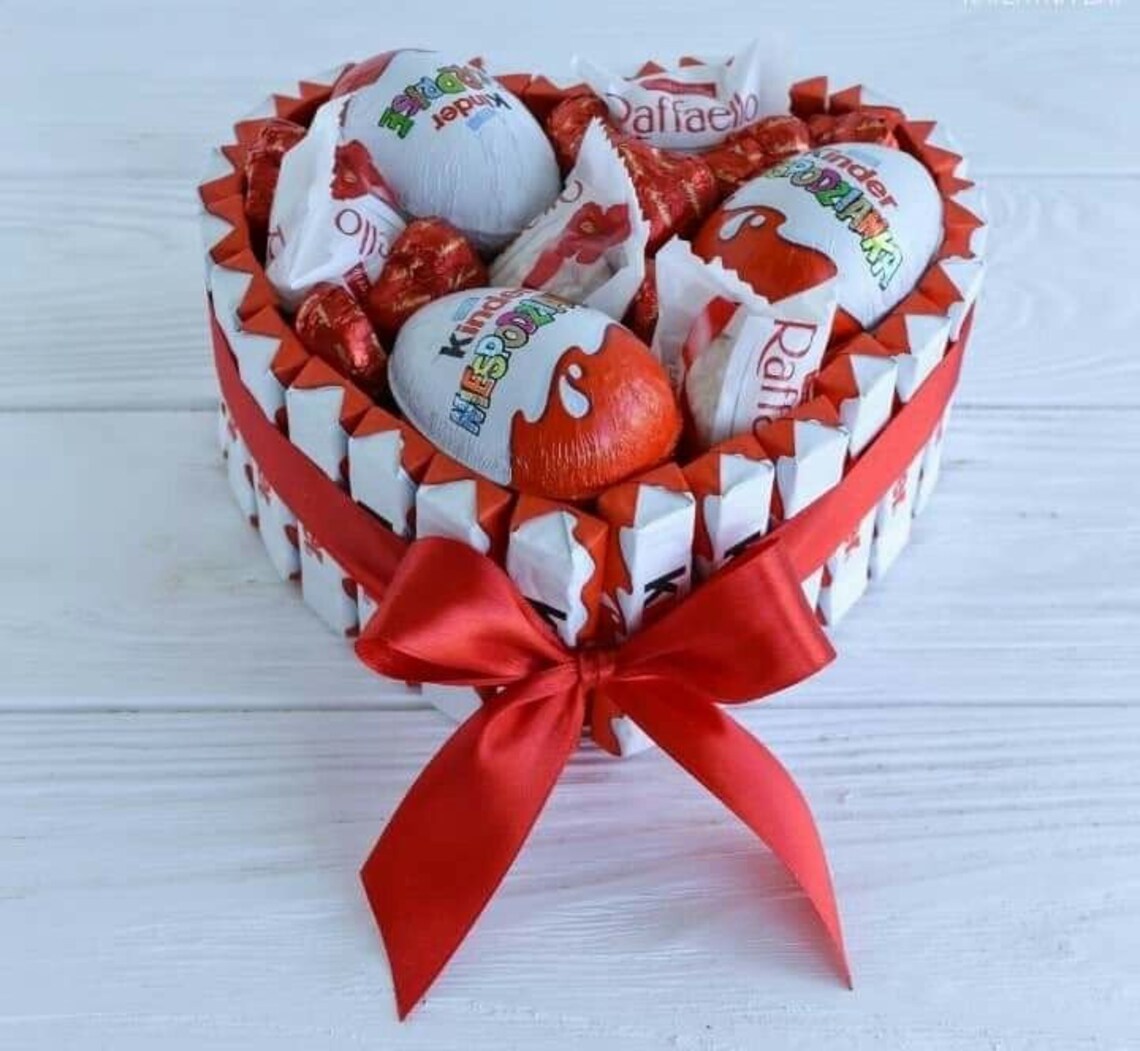 Mini Chocolate Heart Box Valentines Gift Etsy