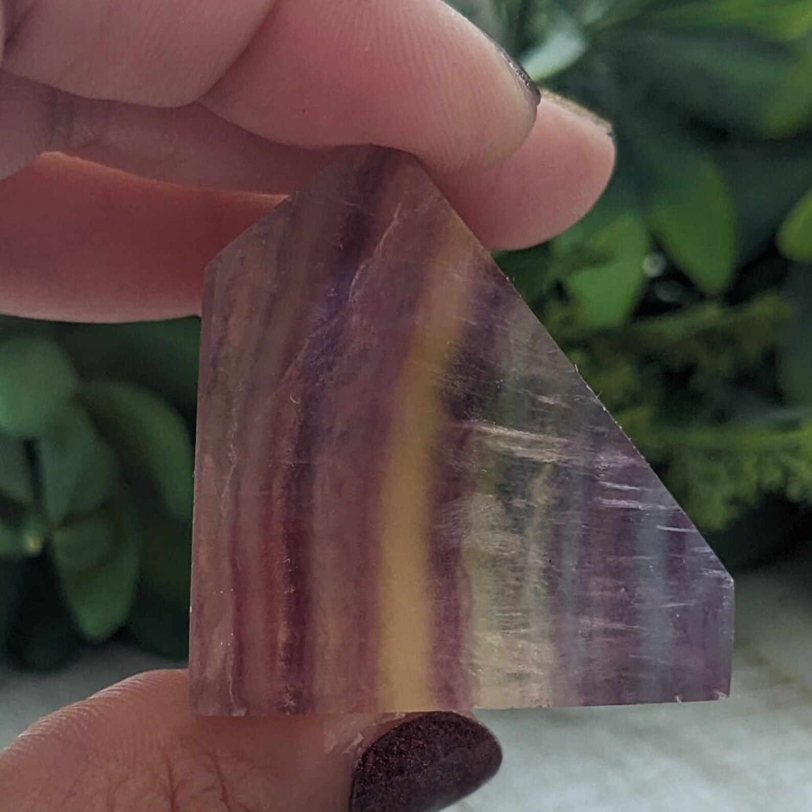 Beautiful Yellow, Purple, Green and Blue Fluorite Freeform | Candy ...