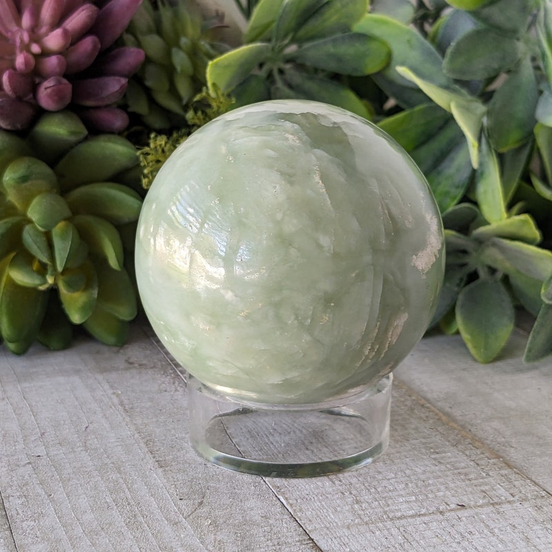Green Jade Sphere - Etsy