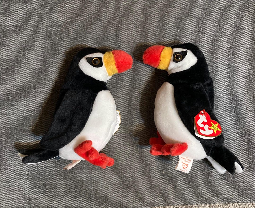 Vintage Puffer Ty Beanie Baby Plush Puffin Bird Stuffed Animal - Etsy