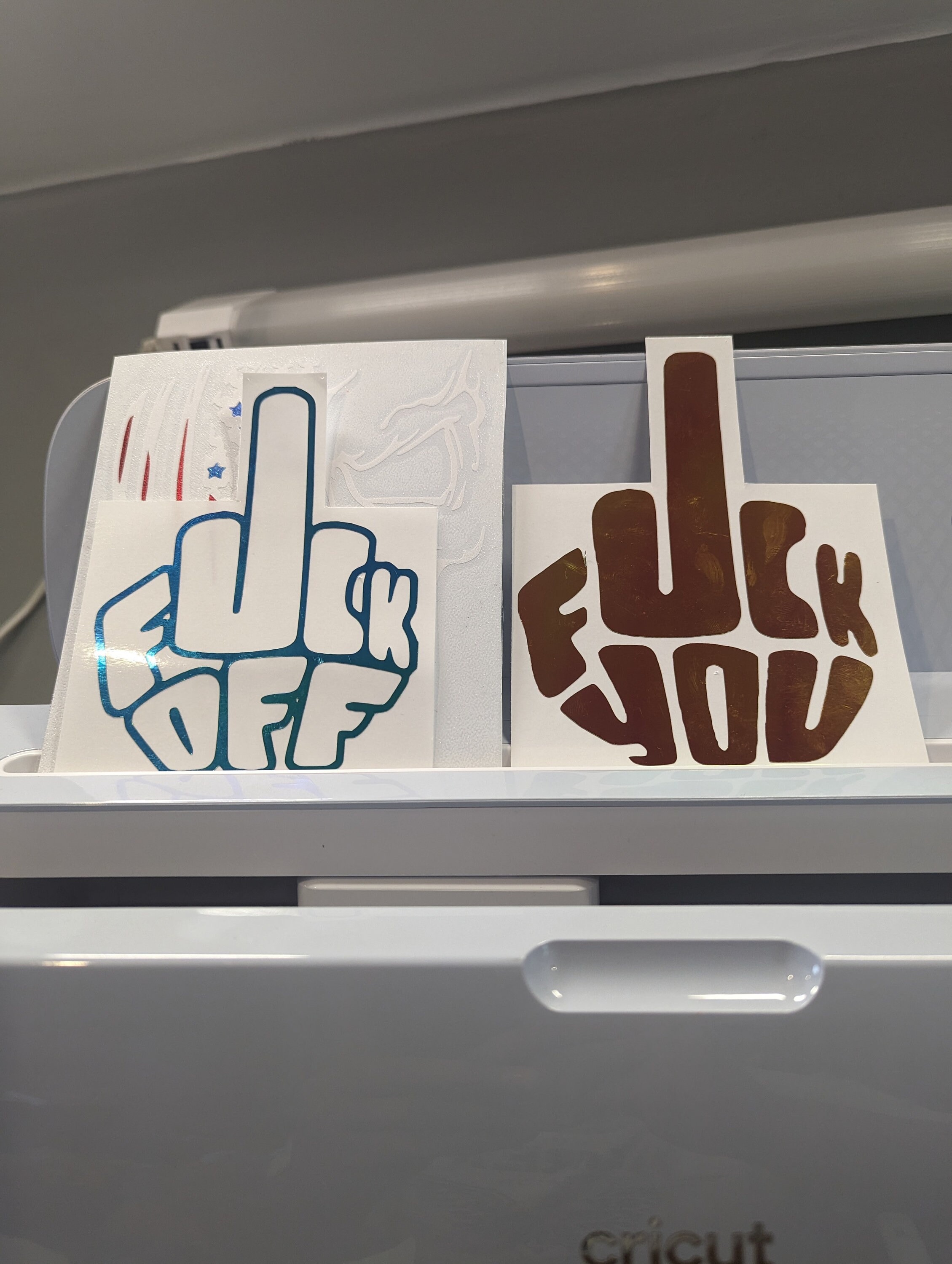 Middle Finger Decal - Etsy