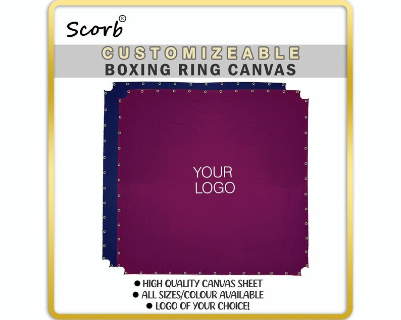Scorb Customizable Boxing/mma/wrestling Ring Canvas Made to Order - Etsy