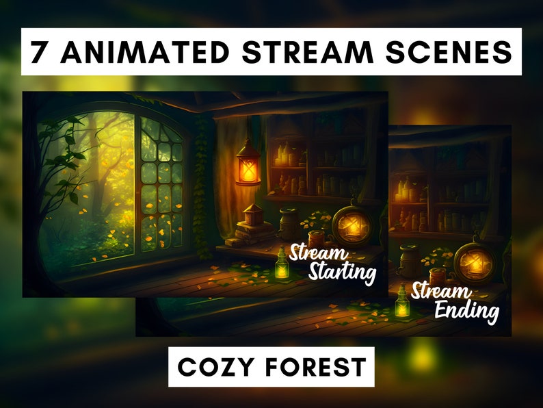 Animated Stream Scenes for Twitch Animated Screens Twitch - Etsy