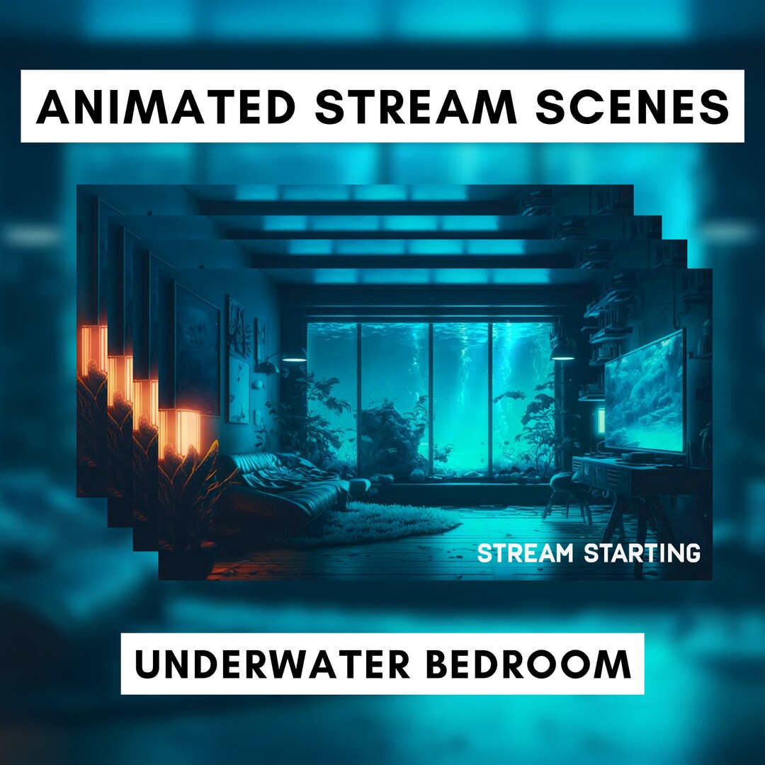 Animated Stream Scenes for Twitch, Underwater Animated Screens Twitch ...