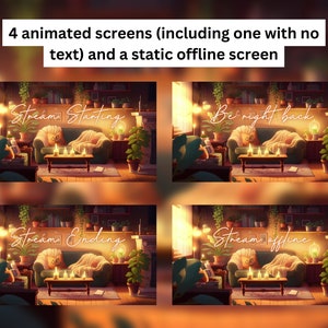 Animated Stream Scenes for Twitch, Animated Screens Twitch, Animated ...