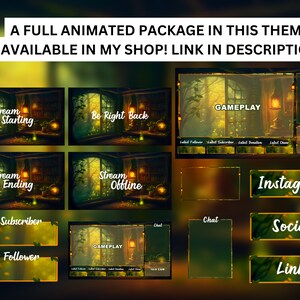 Animated Stream Scenes for Twitch, Animated Screens Twitch, Animated ...