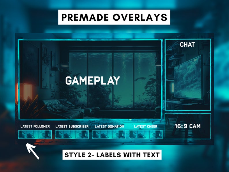 Animated Stream Package for Twitch Stream Overlay Animated - Etsy