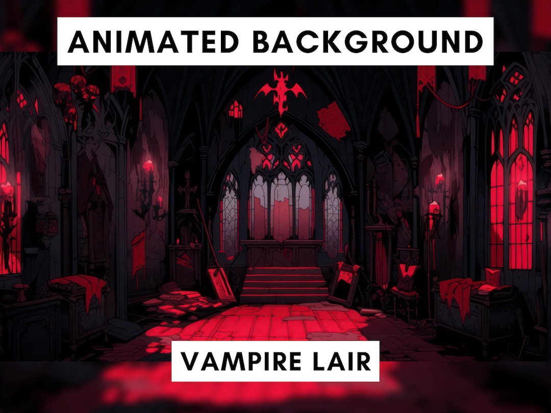 Animated Background for Twitch, Gothic Room, Spooky Vampire Room ...