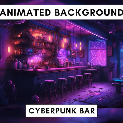 Vtuber Animated Background for Twitch Blue Dreamy Sky Lofi - Etsy