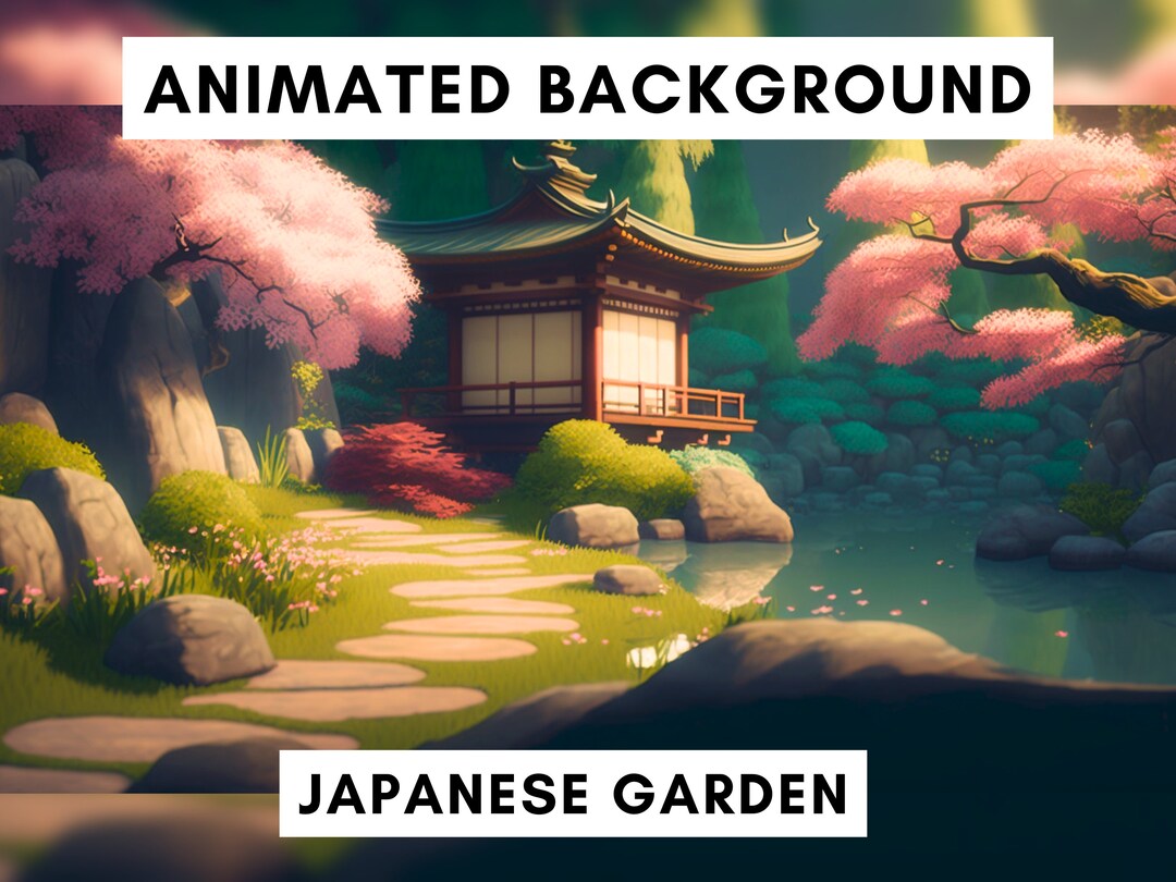 Vtuber Animated Background for Twitch, Zen Japanese Garden, Stream ...
