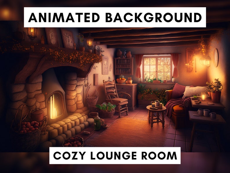 Animated Background for Twitch Cozy Snug Lofi Stream - Etsy