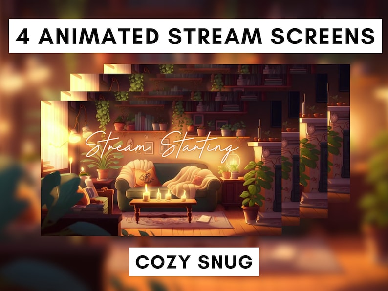 Animated Stream Scenes for Twitch, Animated Screens Twitch, Animated ...