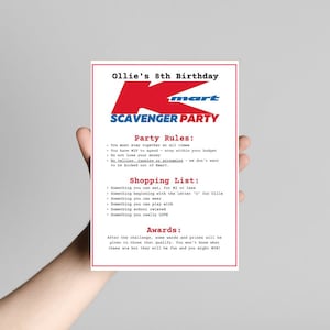 Scavenger Hunt / Challenge Invitation - Etsy