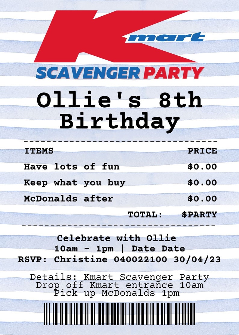 Scavenger Hunt / Challenge Invitation - Etsy