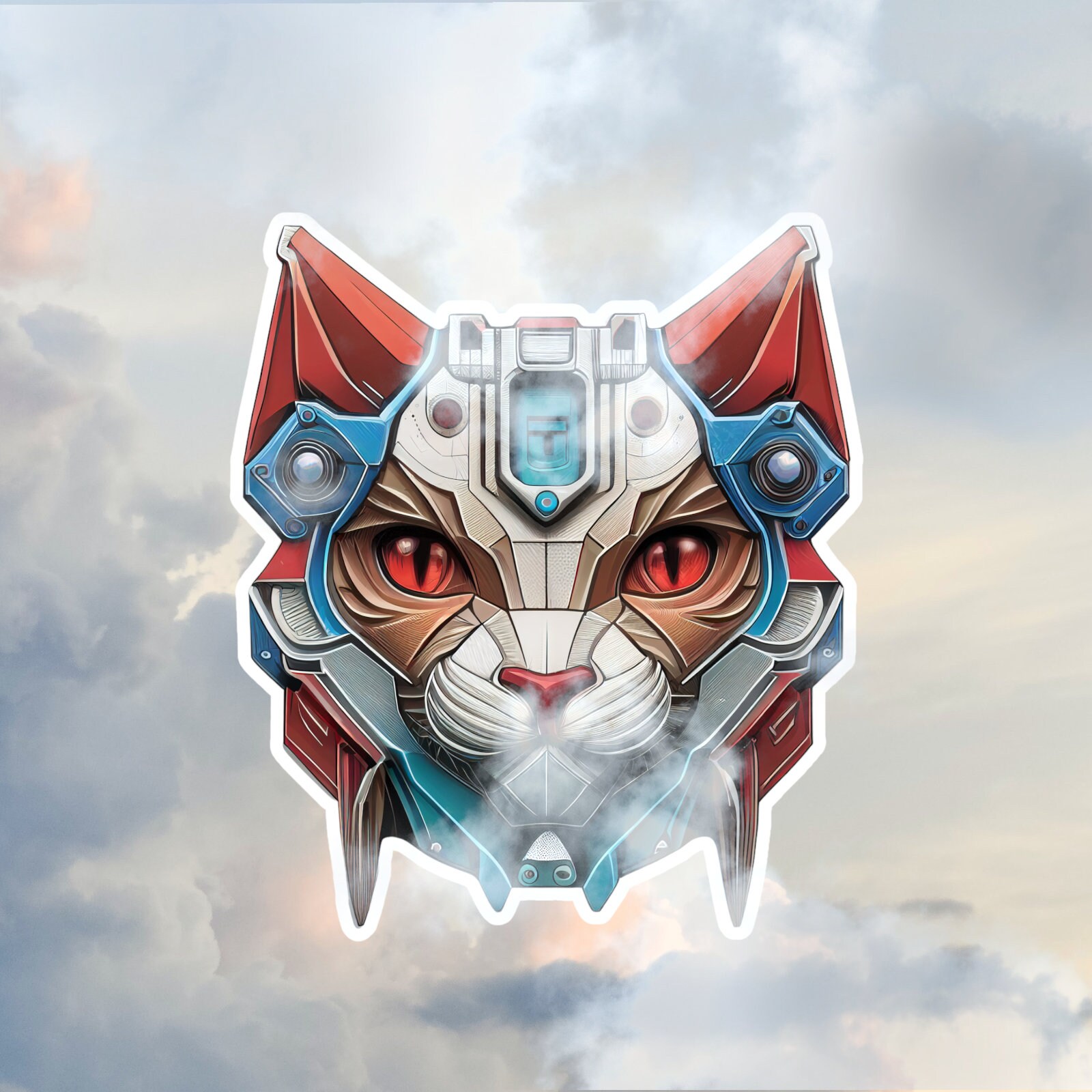 5 High-quality MECHA CATS Sticker Designs digital Download - Etsy