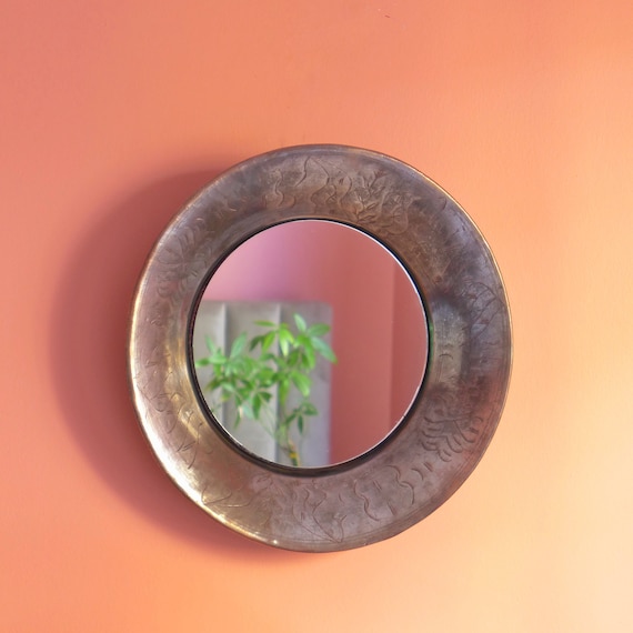 Antique Mirror Wall Decor Round Wall Mirror Round Copper Mirror Vintage Mirror Copper Home Decor Decorative Mirror Silver Wall Mirror Etsy Ireland