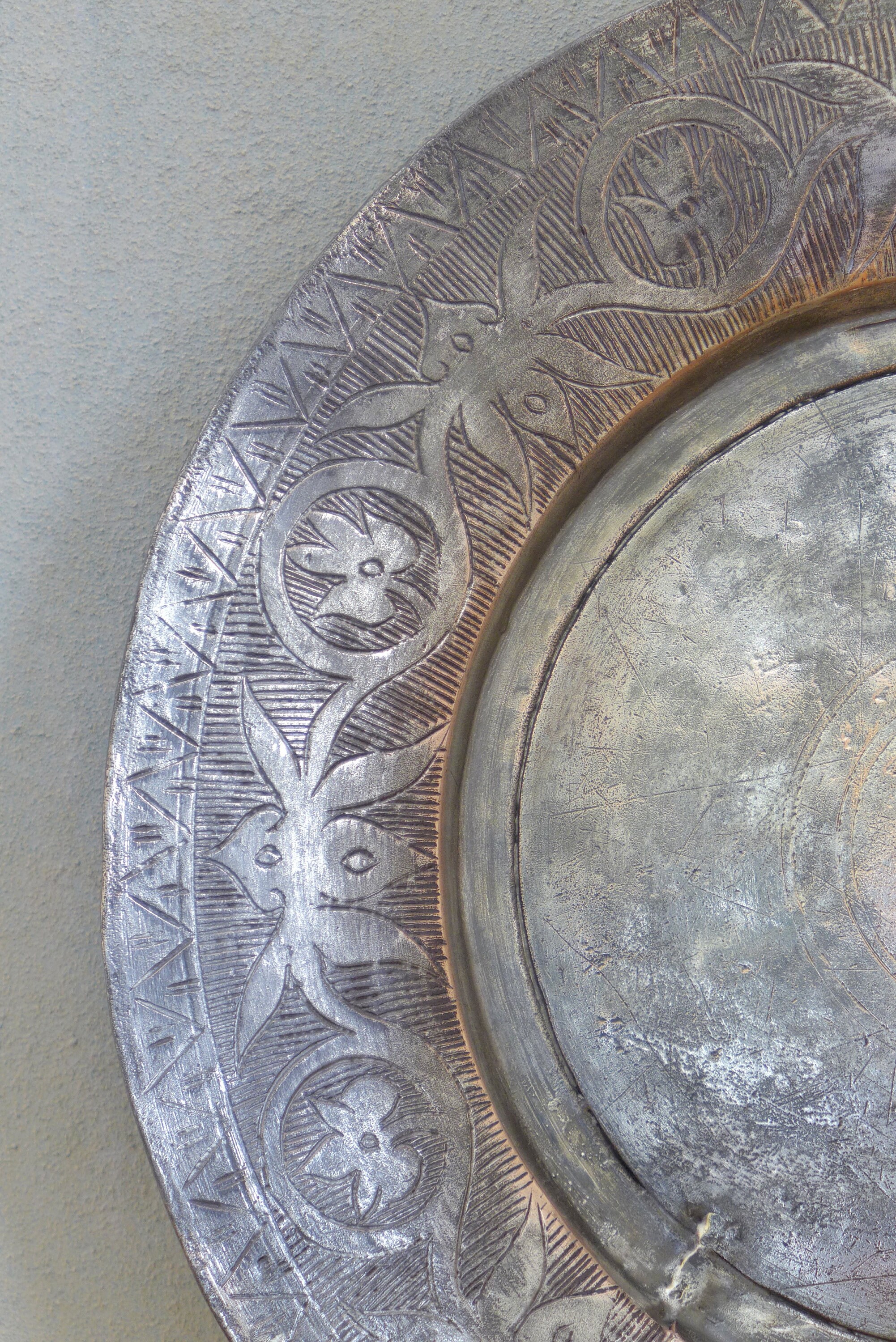 Vintage Copper Plate Antique Wall Decor Rustic Kitchen Wall Hanging ...