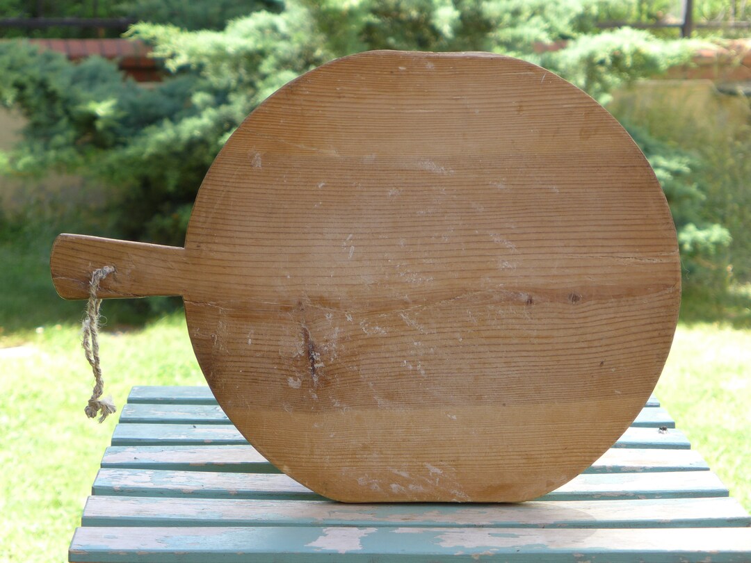Antique Cutting Board, Wooden Cutting Board With Handle, Pine Wood ...