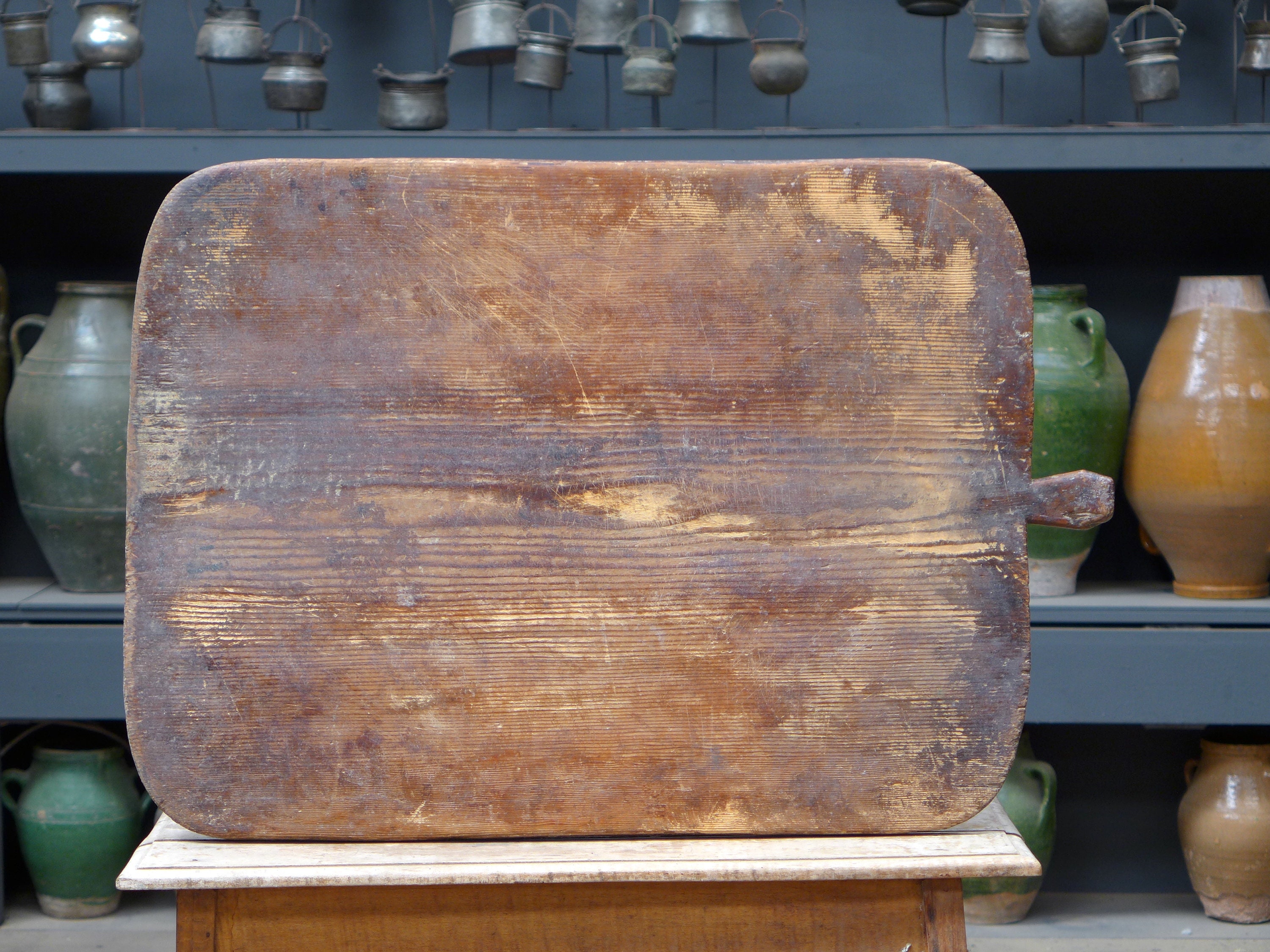 Antique Cutting Board, Wooden Cutting Board With Handle, Pine Cutting ...